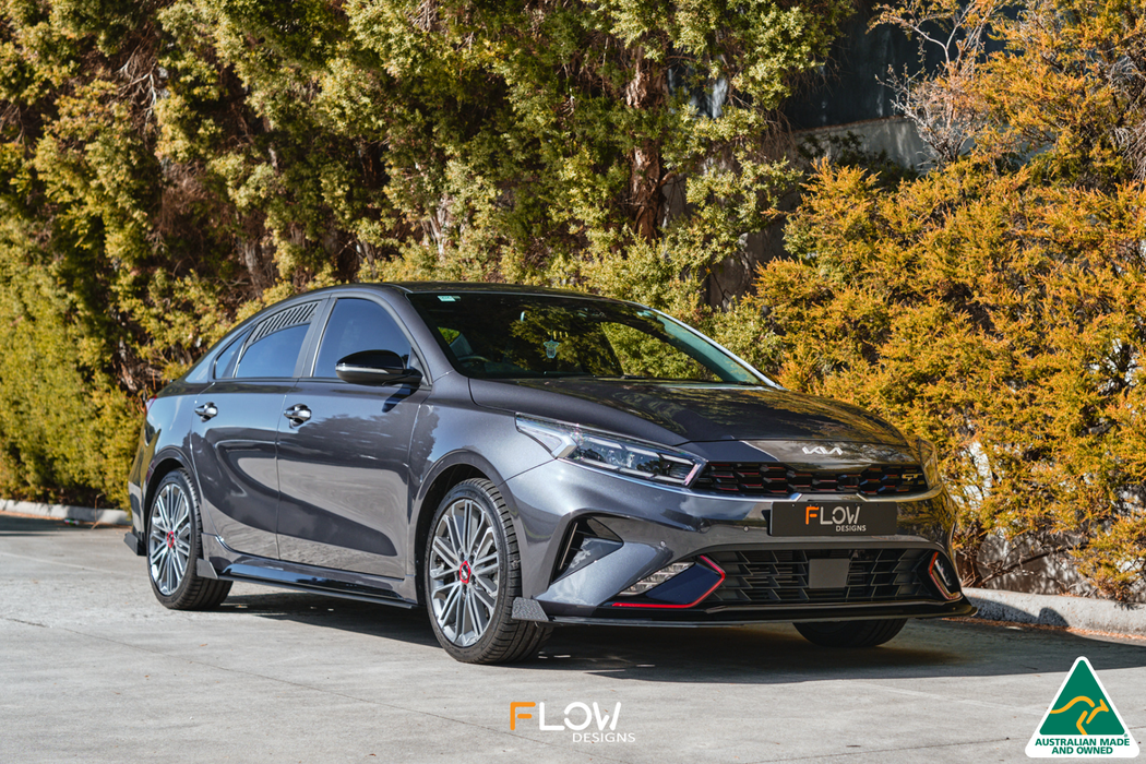 Cerato GT FL Front Lip Splitter & Mounting Brace-Flow Designs — Harrys Euro