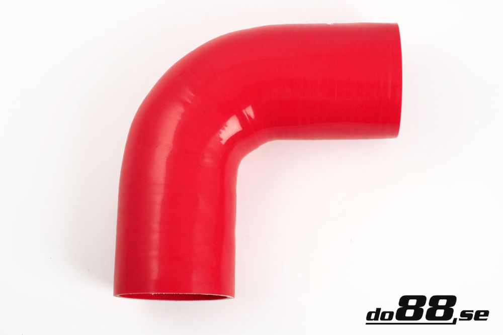 Silicone Hose Red 90 degree 3,5'' (89mm) — Harrys Euro