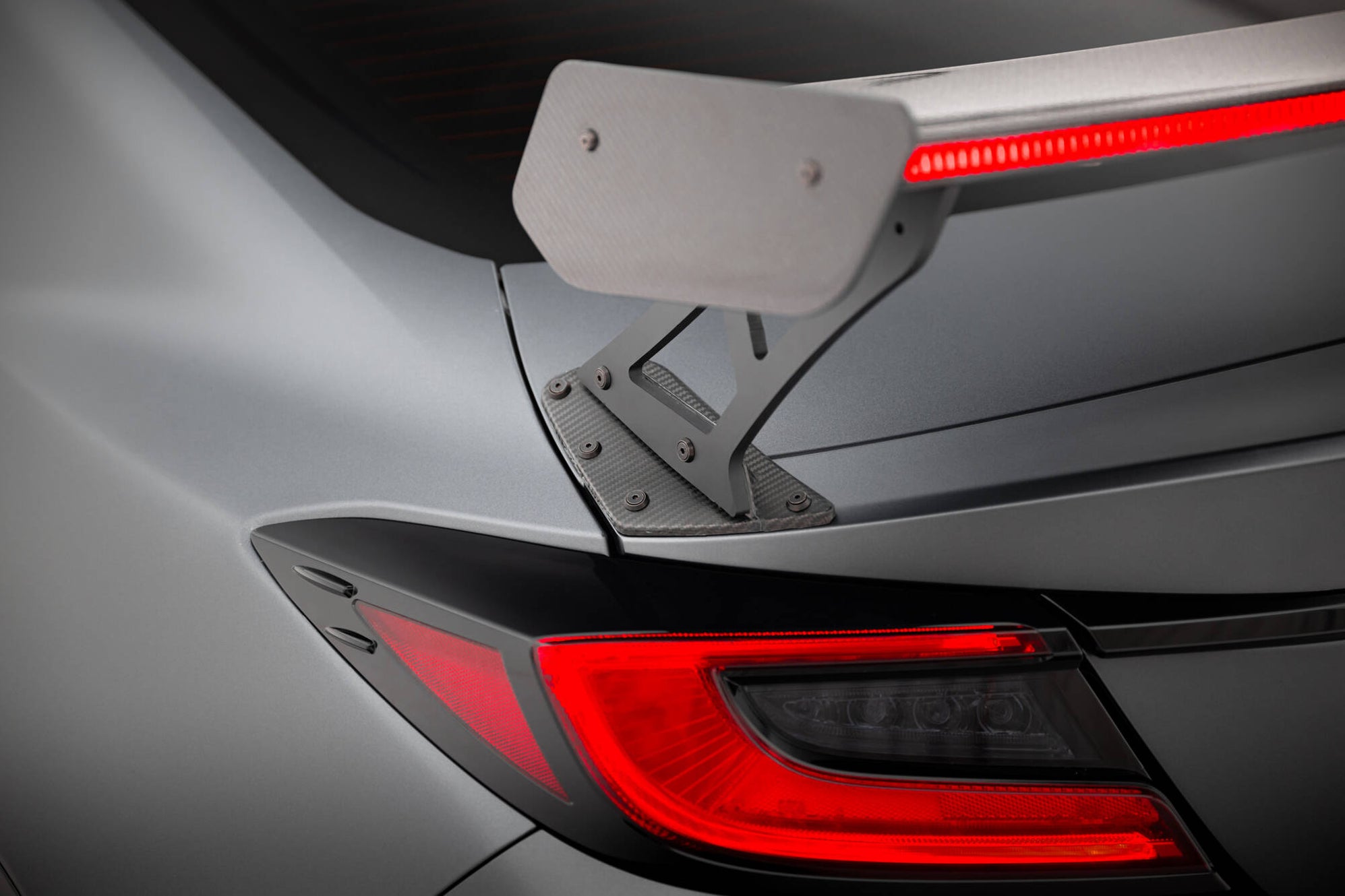 Carbon Spoiler With External Brackets Uprights + LED Toyota GR86 / Sub ...