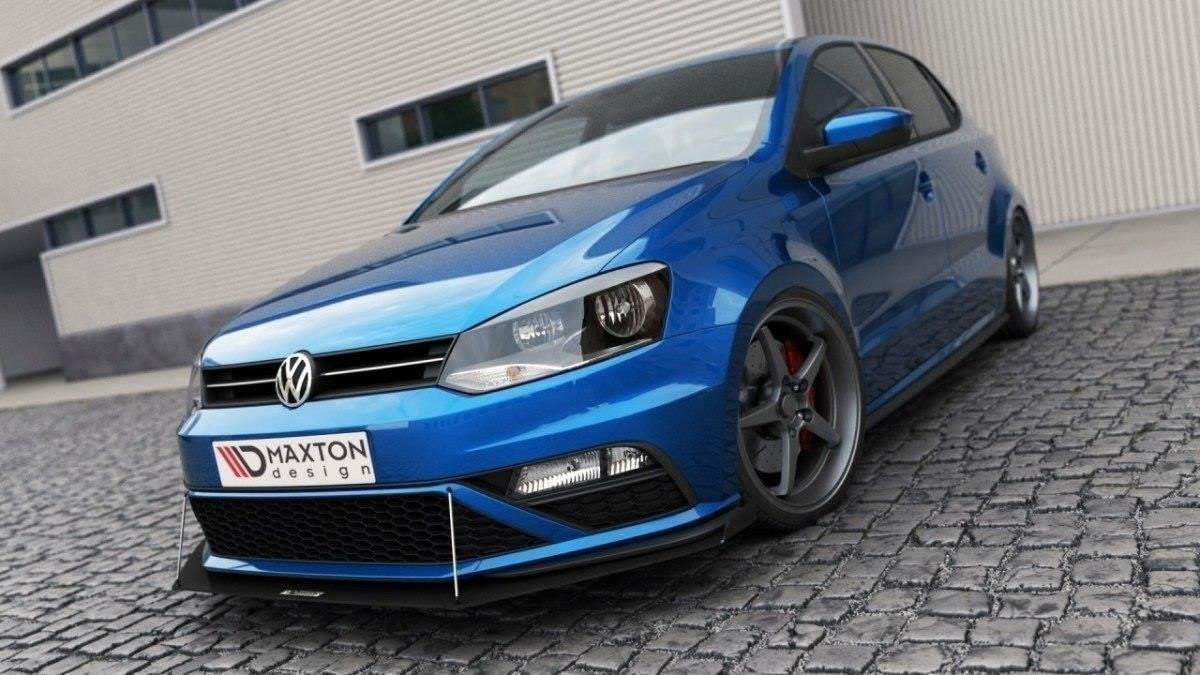 FRONT RACING SPLITTER (with wings) Volkswagen Polo GTI Mk5 Facelift ...