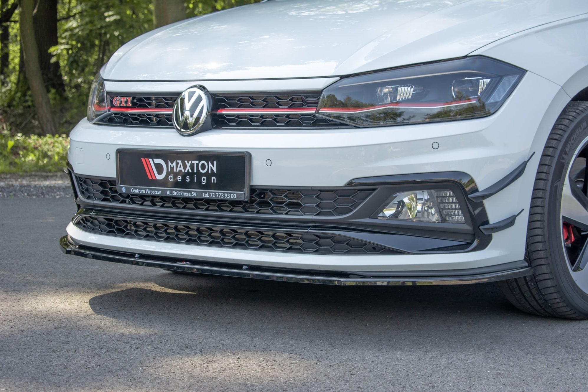 Front Splitter V.1 Volkswagen Polo GTI / R-line Mk6 — Harrys Euro