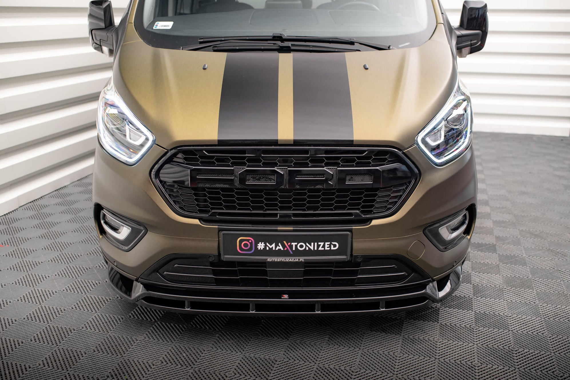 Front Splitter V.2 Ford Transit Custom Mk1 Facelift / Tourneo Custom M ...