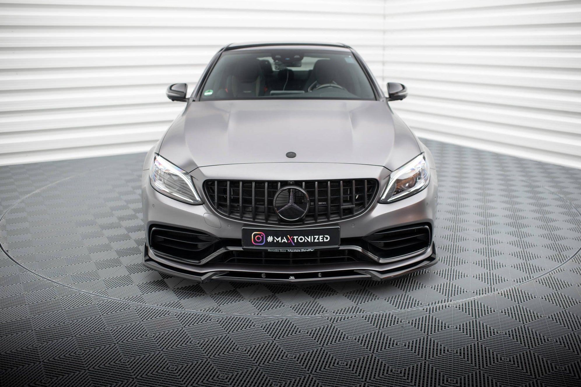 Front Splitter V.2 Mercedes-AMG C63 Sedan / Estate W205 Facelift ...