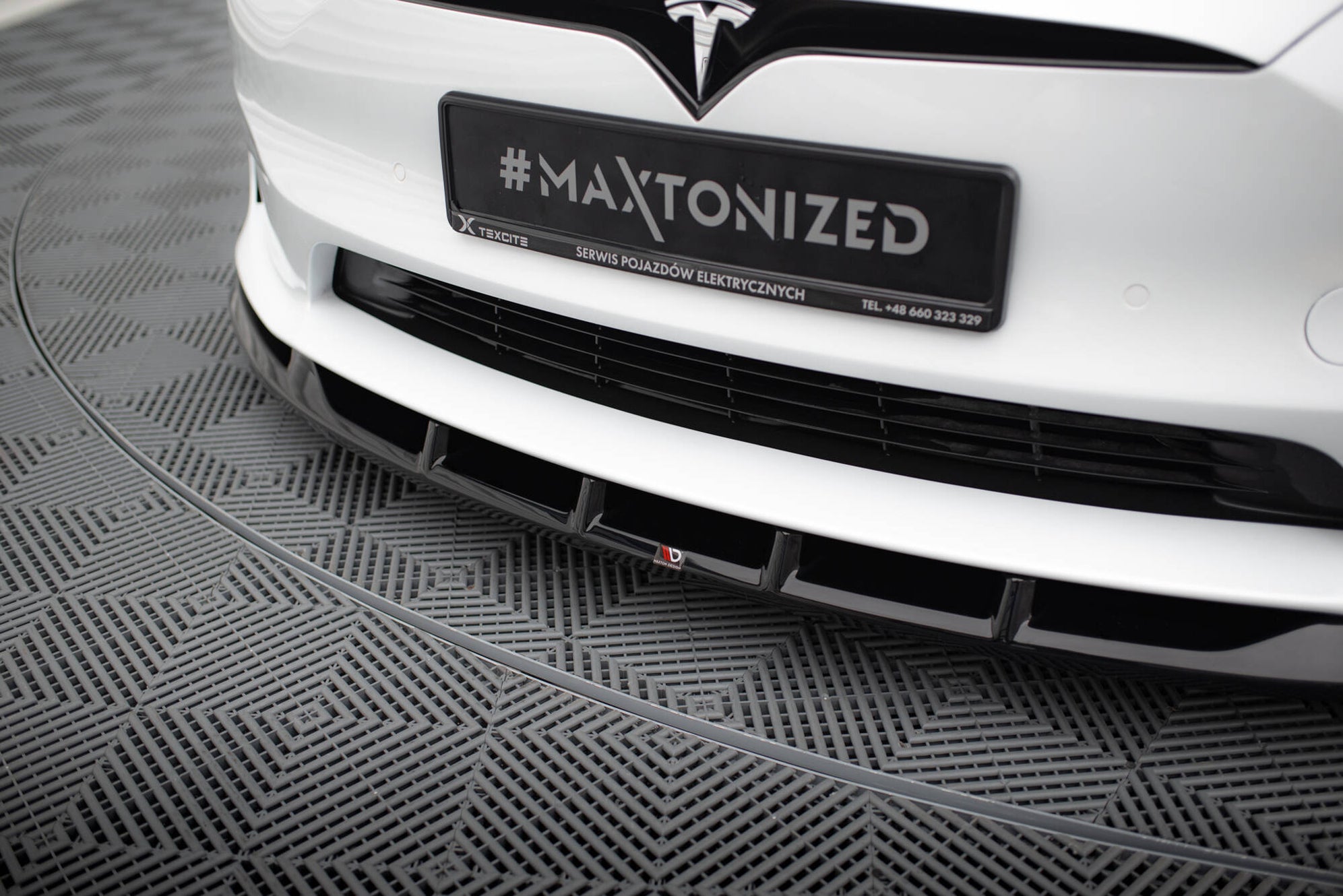 Front Splitter V.3 Tesla Model S Plaid Mk1 Facelift — Harrys Euro