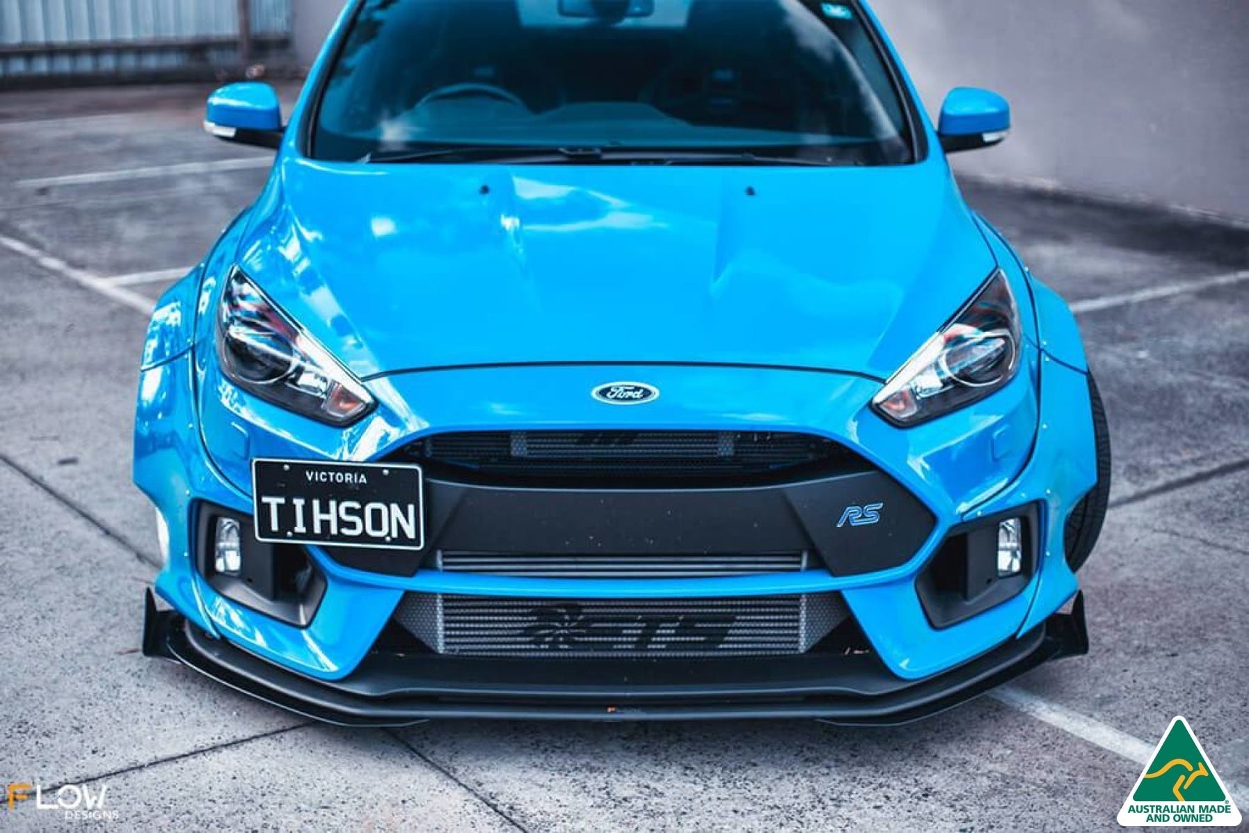MK3 Focus RS Front Lip Splitter (3 Piece) & Bumper Reinforcement Brack ...